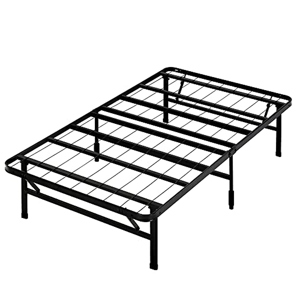 ZINUS SmartBase Tool-Free Assembly Mattress Foundation / 14 Inch Metal Platform Bed Frame / No Box Spring Needed / Sturdy Steel Frame / Underbed Storage, Twin XL
