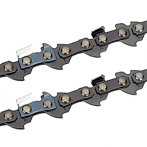 Anzac 8 Inch Chainsaw Chain Replacement for 901289001 Poulan Homelite Ryobi RY43160 RY43161 Pole Saw 30254EG UT-43160 3/8" LP Pitch .043" Gauge 34DL Chain Semi Chisel 2 Pack