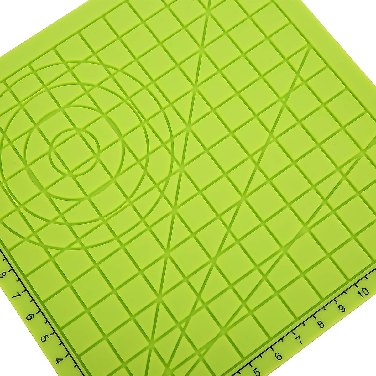 YILUFA 3D Printing Silicone Mat Template Pad Copy Board + 2Pcs Finger Cover Drawing Tools Green Type A,Material Silicone,170 X 170mm / 6.7 X 6.7in,