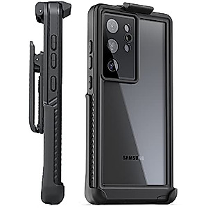 Encased Waterproof Belt Case for Samsung Galaxy S23 Ultra with Holster Clip [Military Grade] Shockproof Protective Cover w/Built-in Screen Protector (S23 Ultra-6.8")