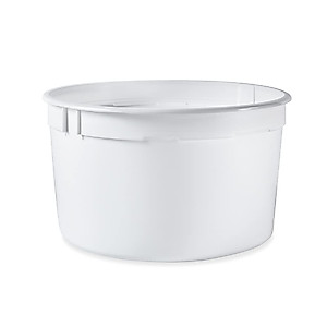 ePackageSupply 1 Gallon (128 oz) Food Storage Containers with Lids - Freezer and Microwave Safe Storage Containers, Round Plastic Containers with Lid, BPA Free, 3 Pack