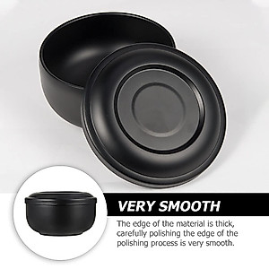 Beaupretty Stainless Steel Shaving Soap Bowl Shaving Mug for Shave Cream Soap Shaving Cup with Lid