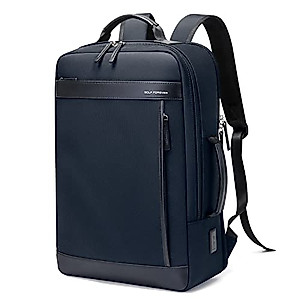 GOLF FOREVER Laptop Backpack Anti Theft Travel Backpack for Men with USB Charging Business Water Resistant College Bookbag Fits 15.6 Inch Notebook (Dark Blue, 15.6 Inch)