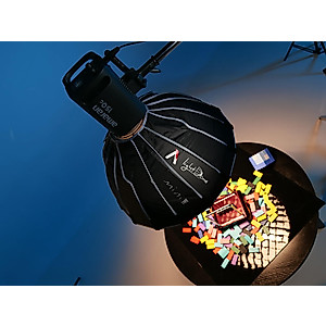 Aputure Light Dome Mini III Softbox,Bowens Mount Octagonal Softbox Quick-Setup Soft Light Modifier for Video Light Aputure Amaran 200/100/300c/150c/60d s/60x s