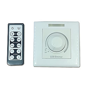LAZIRO Infrared Remote Control Switch LED Dimmer 220V 110V LED Stepless Trailing Edge Phase Dimmer 86 Type Dimmer for LED Lamps (Size : 220V)
