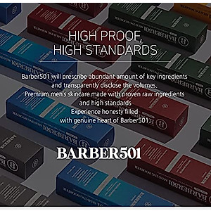 BARBER501, SHAVING BOOSTER ICE MINT, Shaving Balm for Men, Sensitive Skin Moisturizer with Natural Oil Extract, 2.2 Fl Oz