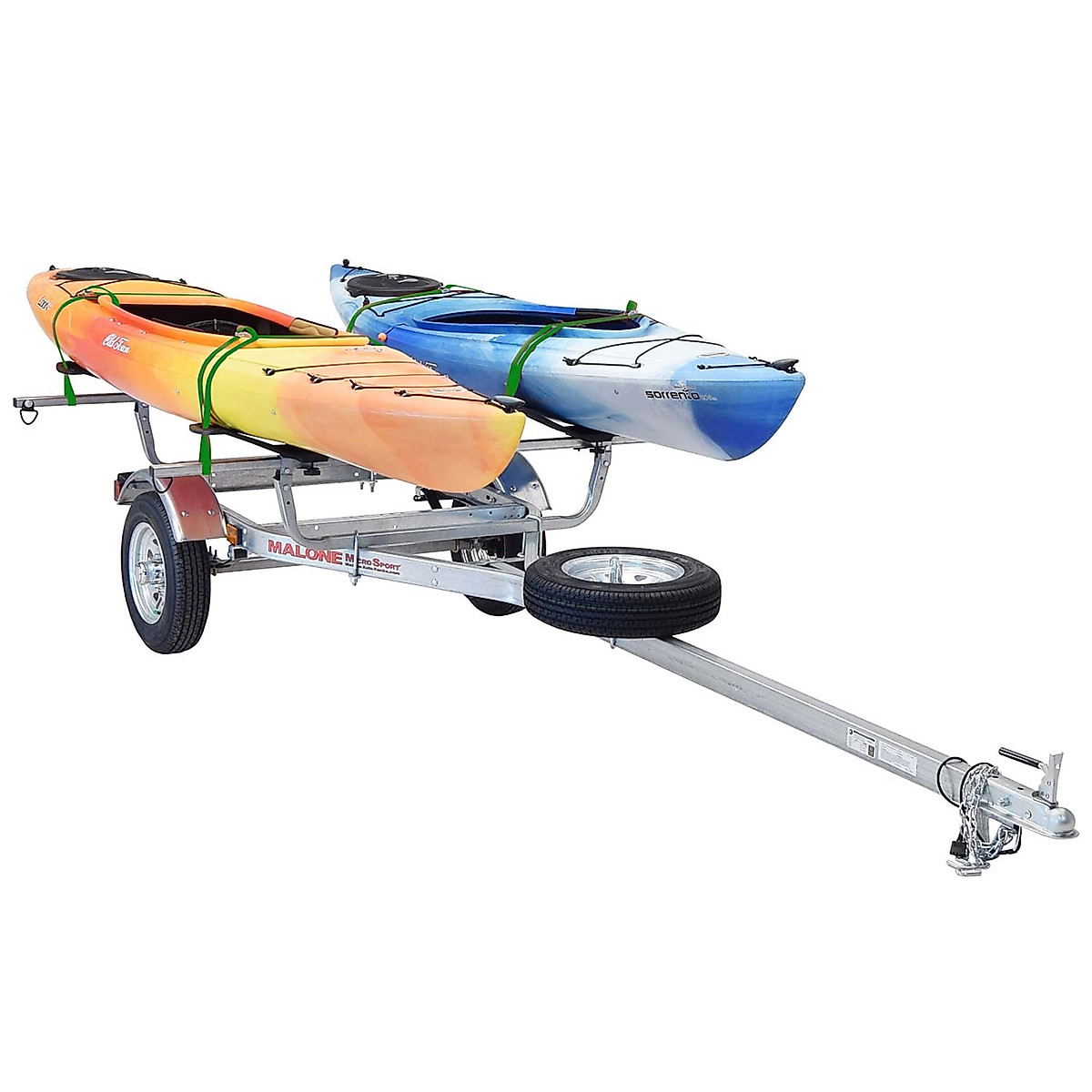 Malone MicroSport 2-Boat MegaWing Kayak Trailer Package
