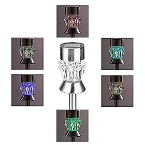 ciciglow Solar Lawn Lamps, AutoSensing Function Energy Saving Household Lighting Decoration for Courtyard Garden Home Use