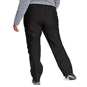 Eddie Bauer Women's Cloud Cap Stretch Rain Pants, Black, X-Small