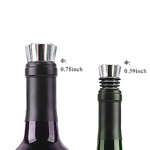 JOFAVIU 10 Pcs Resin Wine Bottle Stoppers Molds Set Accessories, Wine Stopper for Silicone Molds Epoxy Resin, Stopper Epoxy Resin Silicone Molds Set Kits (10 Metal Stoppers)