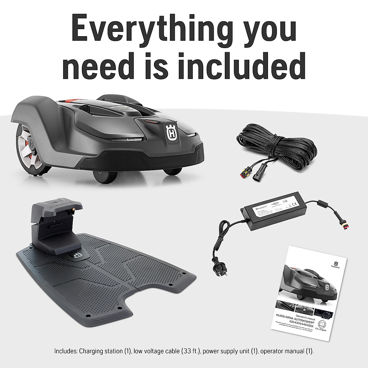 Husqvarna 967853101 Automower 450XH 1.25 Acre Robotic Lawn Mower for Medium to Large Yards