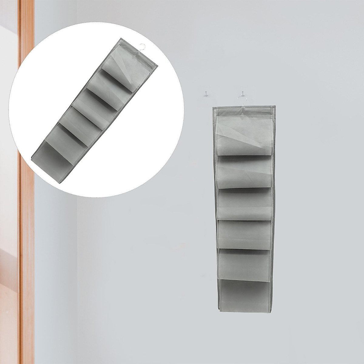 Cabilock Hanging Shoe Storage Bag Bra Hanging Pockets Organizer Organizer Hanging Wigs Rack Hanging Shoe Rack Sock Holder Good Travel Multi-Layer Wall Hanging Bag Non-Woven Fabric