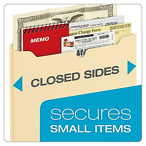 Office Depot Manila File Jackets, 1in. Expansion, 8 1/2in. x 11in., Box of 50, OD24910