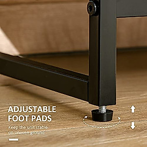 HOMCOM 7-Drawer Dresser, Fabric Chest of Drawers, 3-Tier Storage Organizer for Bedroom Entryway, Tower Unit with Steel Frame Wooden Top, Light Grey