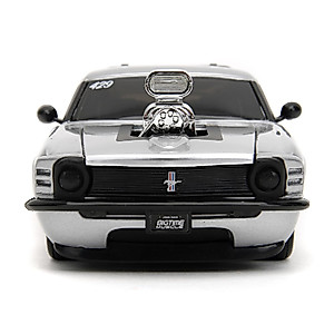 1970 Boss 429 Silver Metallic Highway Drag - Drag Trooper Bigtime Muscle Series 1/24 Diecast Model Car by Jada 35021