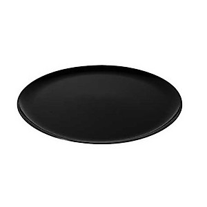 Fineline Settings 8801-BK, 18-Inch Platter Pleasers Black Round Plastic Trays, Serving Plates, Disposable Display Dish, 25-Piece Case