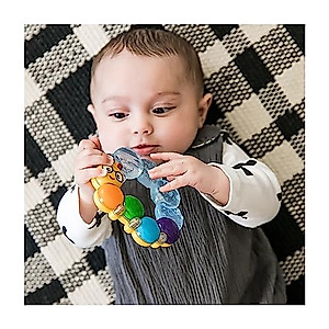 Baby Einstein Teether-pillar Rattle and Chill Teething Toy, Ages 3 months +