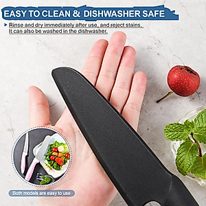 kiddi cookie Nylon Knife for Nonstick Pans, Kitchen Knife Safe for Kids, Nonstick Knife Resistant to high temperatures up to 460 degrees Fahrenheit, Black