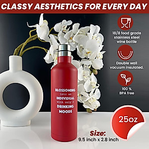 Birthday Gift for Women - Ideas for Best Friend, Mother, Sister, Girlfriend, Coworker - Wine Set with 2 Wine Tumblers - Unique Funny Best Gift Basket for Women for Birthday, Thank You Gift (Set of 4)