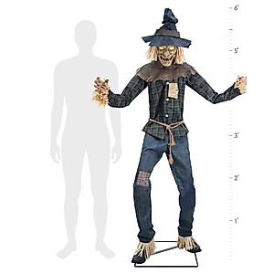 Spirit Halloween 6.6 Ft Strawman Animatronic