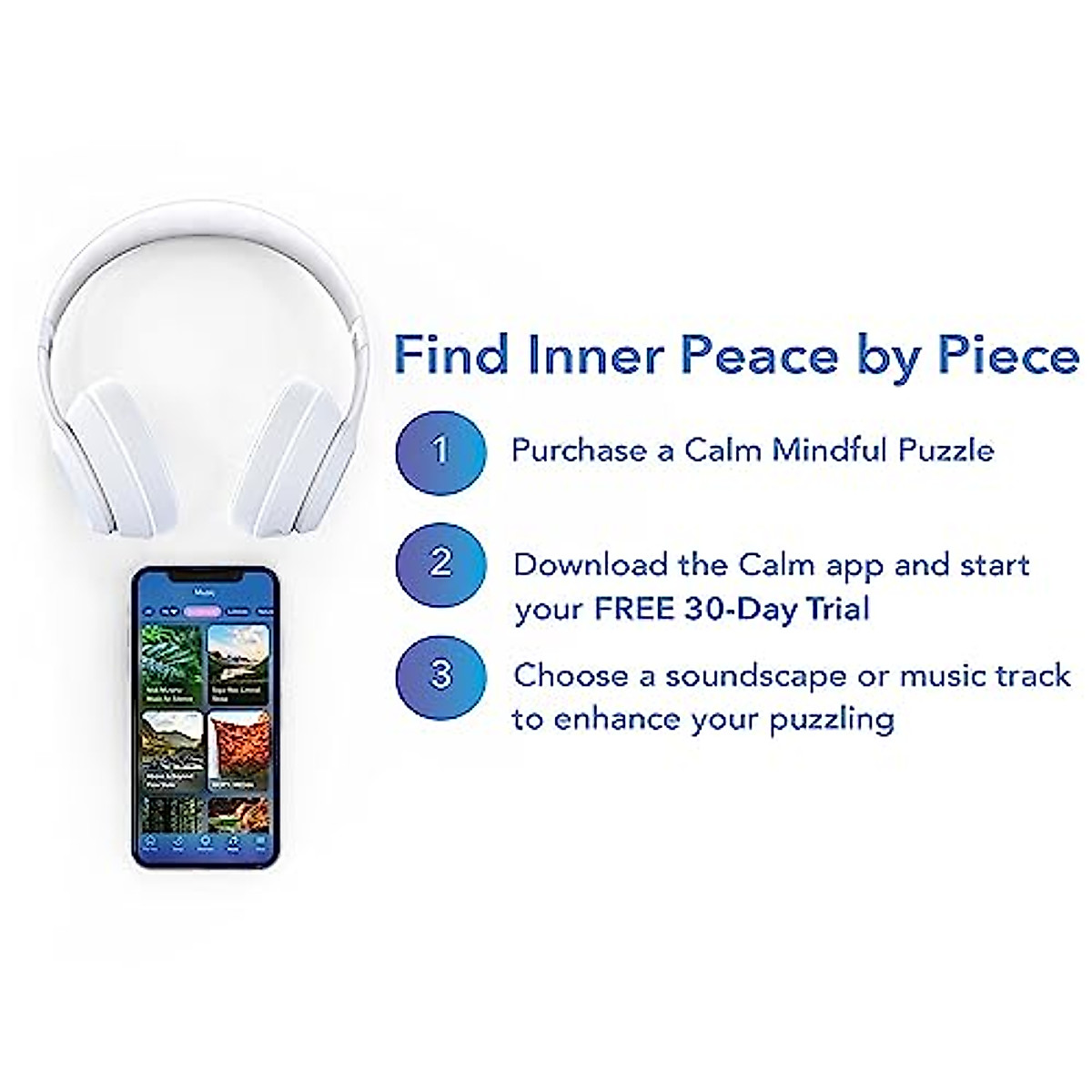 300-Piece Calm Jigsaw Puzzle for Relaxation, Stress Relief, and Mood Elevation, for Adults and Kids Ages 8 and up, Jasper Lake