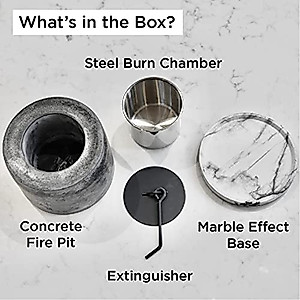 Roundfire Tabletop Fire Pit (2 Pack - No Smores Kit) Ethanol Table Top Fire Pit