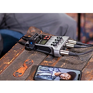 Zoom PodTrak P4 Portable Podcast Recorder with 4x AA Batteries, 32GB SD Card, USB-C to USB-C Cable and StreamEye Polishing Cloth