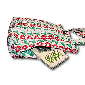 Bungalow 360 Reversible Canvas Tote Bag (Hummingbird)