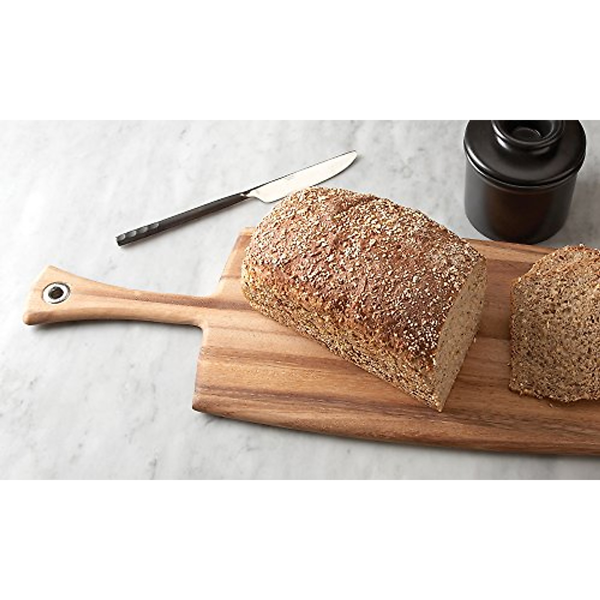 Ironwood Gourmet Large Rectangular Provencale Paddle Board, Acacia Wood 20.5 x 8 x 0.5 inches