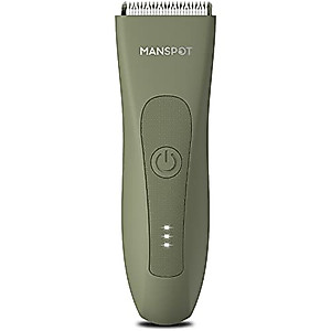MANSPOT Ball Trimmer/Shaver, Electric Trimmer for Men, Replaceable Ceramic Blade Heads, Waterproof Wet/Dry Groin & Body Trimmer for Men, 90 Minutes Shaving After Fully Charged