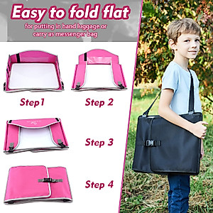 Kids Travel Tray Toddler Car Seat Lap Tray Travel Table Tray Child Car Lap Tray Kids with Dry Erase Board Waterproof Car Seat