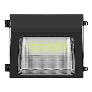 RAB W22-S-30 30W LED Wall Pack Light, 120-277V, Dusk to Dawn with Photocell, 4508LM, Power & Color Temperature Adjustable (3/4/5K), Light Throw (0-45 Deg), 0-10V Dim, Glass Lens, DLC Premium, Bronze