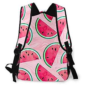 Dujiea Backpacks for Kids Pink Watermelon Slice Waterproof Book Bags for Laptop, Women Casual Daypacks School Rucksack Travel Backpack for Children Toddler 1th- 6th Grade Girls Boys