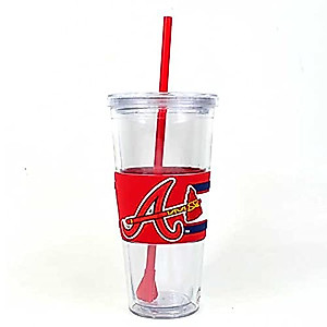 MLB Atlanta Braves Hype Straw Tumbler, 22-ounce