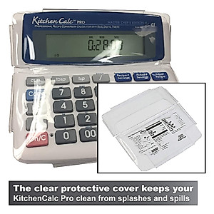 Calculated Industries 8305 KitchenCalc PRO Recipe Conversion and Culinary Math Calculator with 2 Digital Timers for Chefs, Culinary Students, Home Cooks, Bakers, Brewers and BBQers | Recipe Scaling | Menu Planning | Portion Sizing, Small