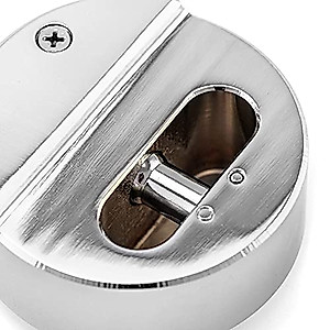 QWORK Hockey Puck Lock, 2-7/8" Trailer Door Lock, Keyed Differently, 2 Pieces