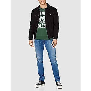 Bottle Green and White Trinity College Dublin Ireland Seal Sweatshirt (Green, XX-Large)