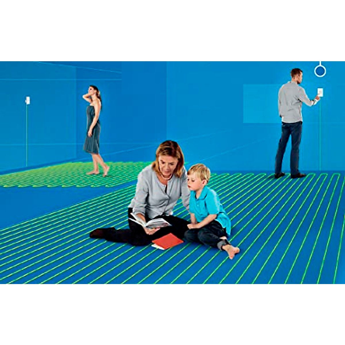 Touchscreen WiFi Programmable Floor Heating Thermostat FloorLace Flex (Thermostat, WiFi Programmable)