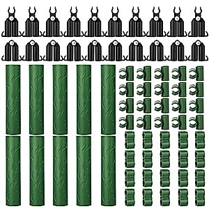 70 PCS Garden Stakes, Adjustable Plant Trellis Plant Support Plastic Plant Stakes Tomato Cucumber Trellis Plant Connector Stake Clips For Potted Plants Climbing Plants Indoor Outdoor Diy Flower Pot