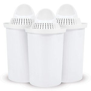BIO CERA Water Filter Replacement Cartridge for Alkaline Antioxidant Water Ionizer, Activated Carbon Filter Pitcher - Up to PH 9.5 (3 Pack/Set)