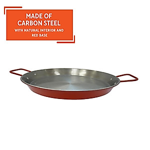 IMUSA USA , Red Paella Pan 15-Inch, 15 Inch