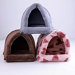 neolun Rat Bed Ferret Rodent Hammock Bed Hideout Cage Accessories Toy Bed for Guinea Pig Chinchilla Hedgehog Sugar Glider (Pink)