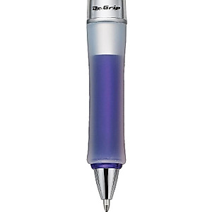 PILOT Dr. Grip Center of Gravity Refillable & Retractable Ballpoint Pen, Medium Point, Navy Grip, Black Ink, Single Pen (36181)