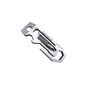 EverRatchet Clip Ratcheting Keychain Multitool (Titanium - Original)