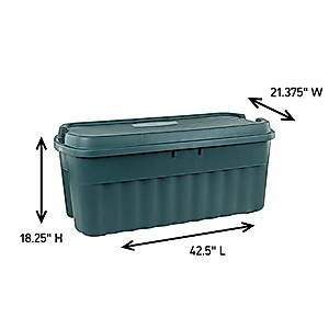 Rubbermaid ECOSense Storage Containers with Lids, 54 Gal Pack of 2, Durable and Reusable Stackable Storage Bins for Garage or Home Organization, Made From Recycled Materials