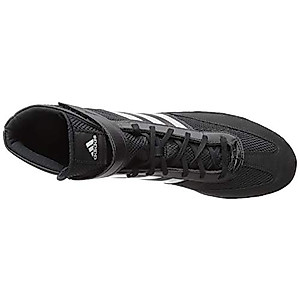 adidas Performance Men's Combat Speed.5 Wrestling Shoe, Black/Silver Metallic/Black, 10