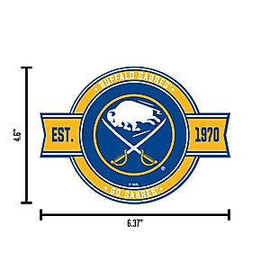 Rico Industries NHL Hockey Buffalo Sabres Standard Badge Magnet - for Car, Fridge