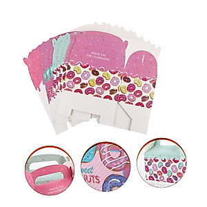 ULTECHNOVO Cupcakes Boxes 24 Pcs Portable Box Favor Single Cupcake Carriers Cupcake Containers Birthday Cake Container European Standard 210g Cardboard Candy Empty Box Cupcake Boxes