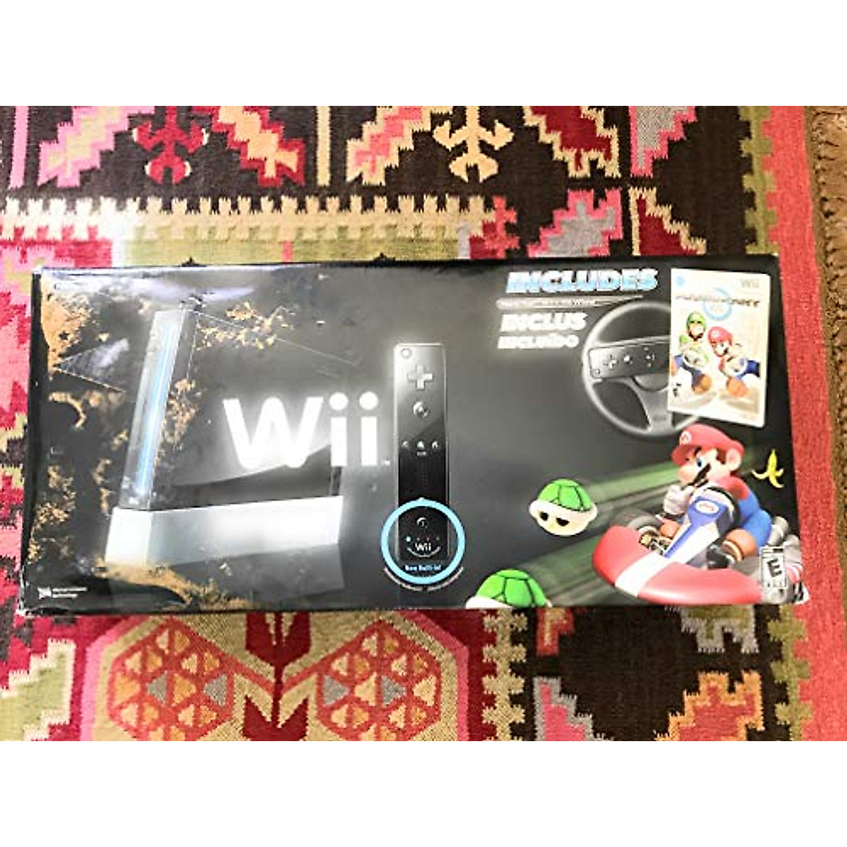 Wii Console with Mario Kart Wii Bundle - Black