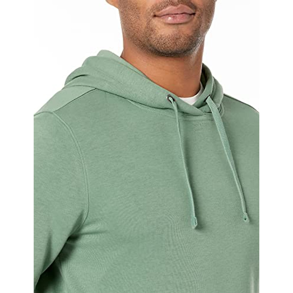 Amazon Essentials Men's Lightweight Long-Sleeve French Terry Hooded Sweatshirt (Available in Big & Tall), Sage Green, Large
